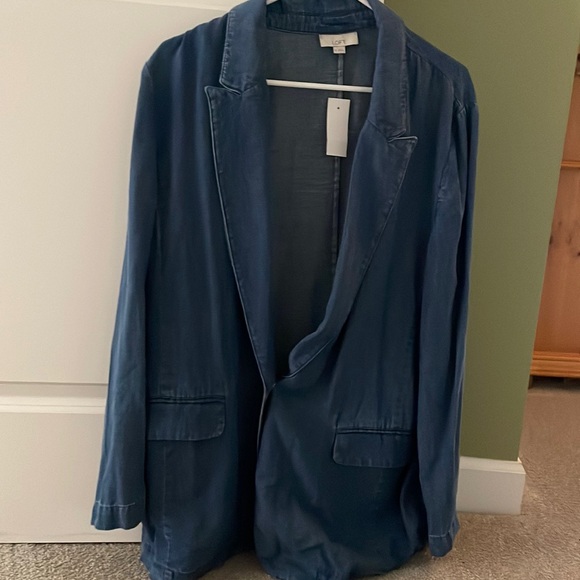 LOFT | Jackets & Coats | Loft Jean Blazer | Poshmark